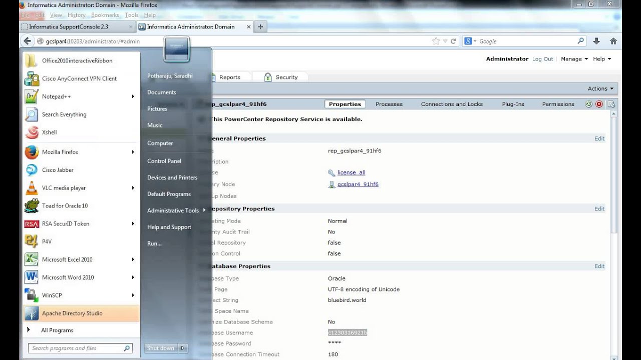 How to configure a connection to PowerCenter Repository Service in ...