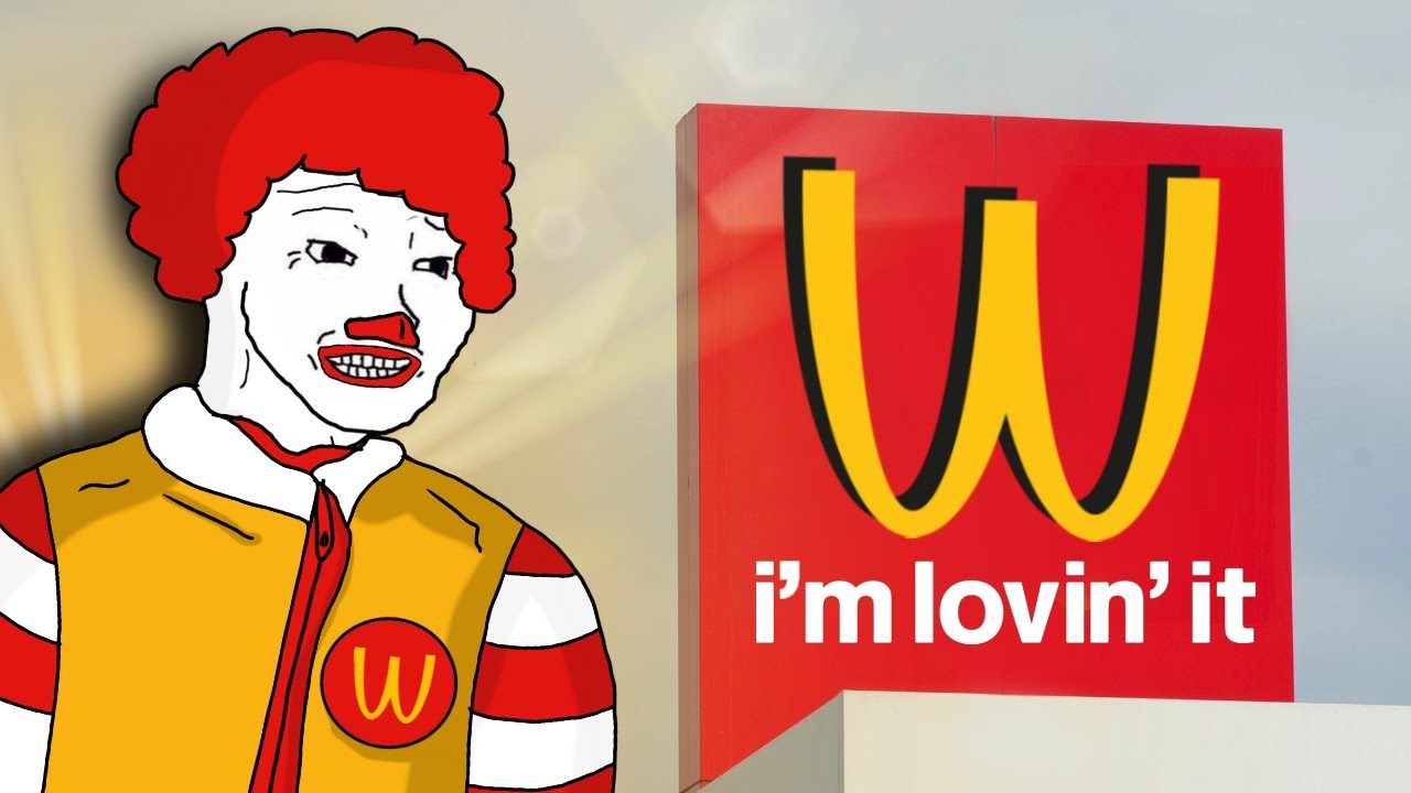 WOJAK WORKS AT WAGEDONALD AS A CLOWN - YouTube