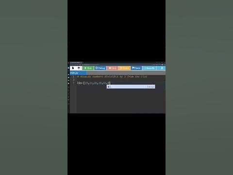 Display numbers divisible by 5 from a list - YouTube