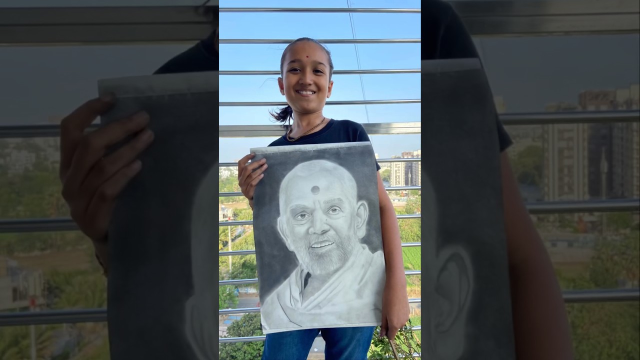 Mahant swami maharaj sketch #sketchingdrawing #art #drawing - YouTube