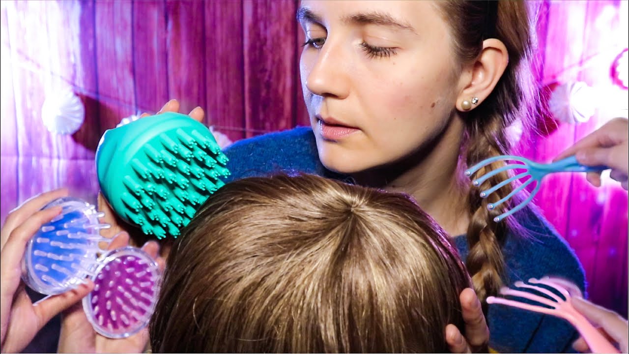 Asmr Tingly Scalp Massage With Weird Objects Youtube