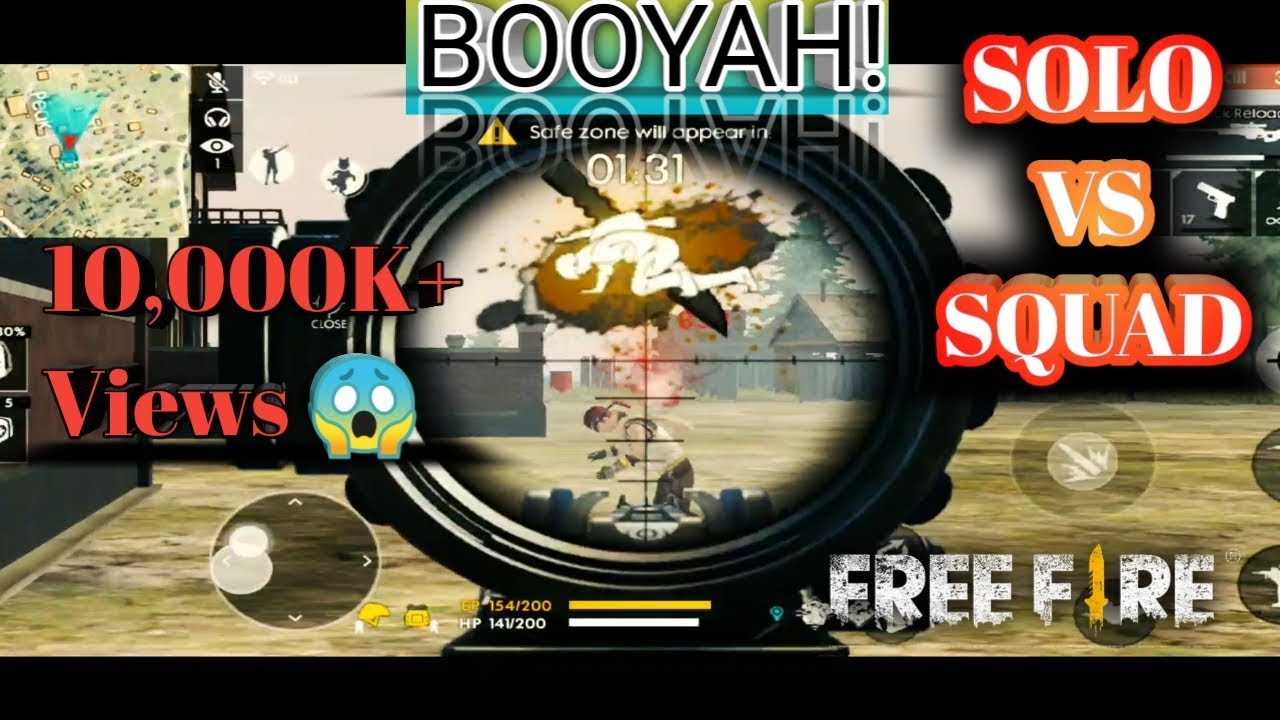 Solo Vs Squad Gameplay of Garena FreeFire.🔥🔥🔥 - YouTube