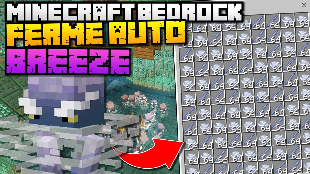 FERME A BREEZE !! - Minecraft Bedrock !! - YouTube