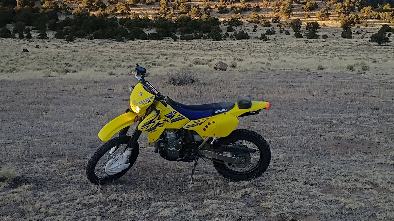 Suzuki DR-Z Wide Open Down The Mountain Backroads - YouTube