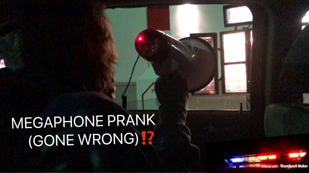 MEGAPHONE PRANK GONE WRONG (Police Called) - YouTube