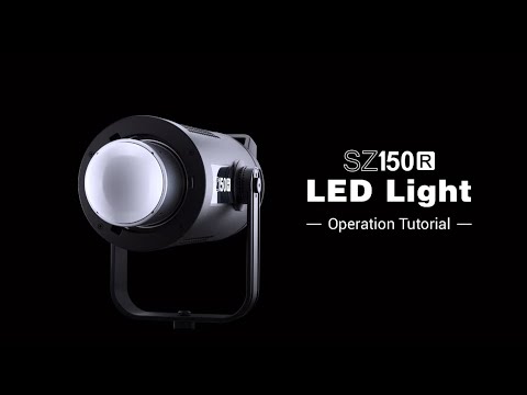 Godox: Zoom RGB Bi-color LED LIGHT SZ150R Operation Tutorial - YouTube