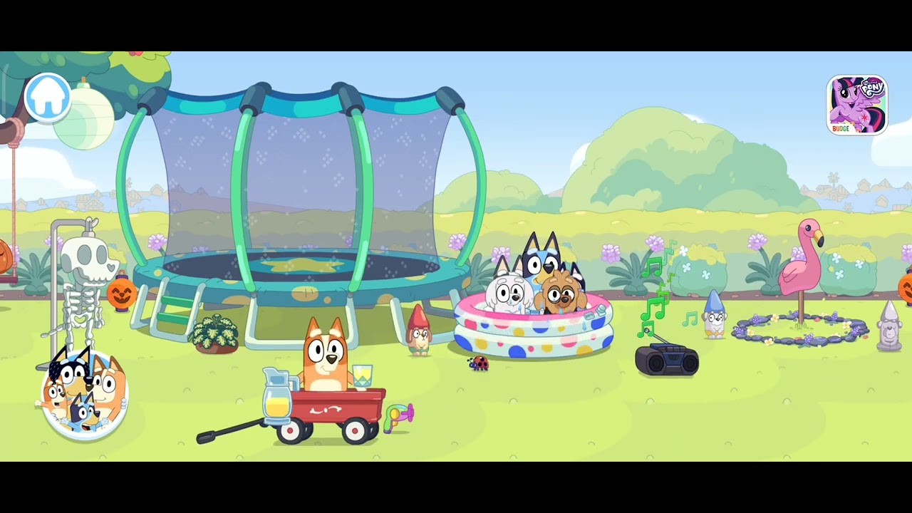 Bluey fiesta en la alberca 💧 y haciendo pizza 🍕 - YouTube