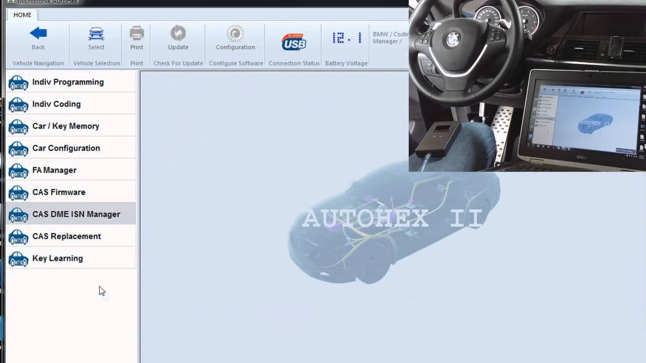 Autohex II - 2013 BMW Key Programming - All keys lost - YouTube