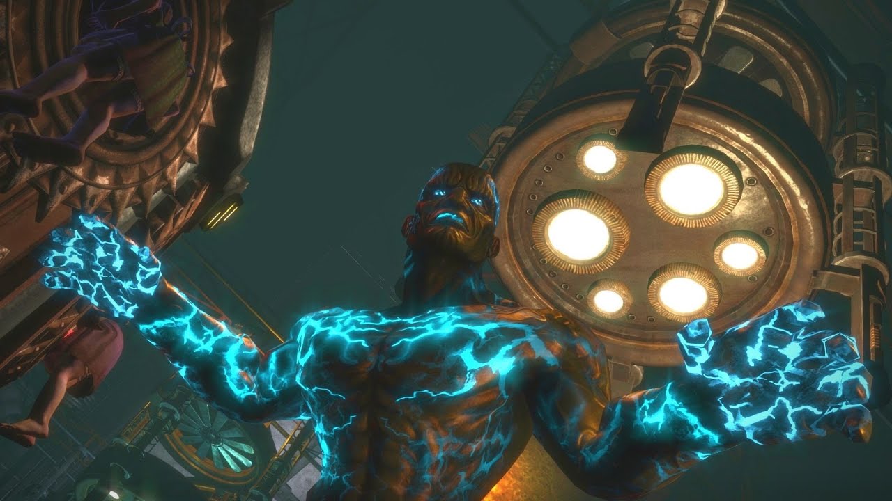 Bioshock Final Boss Fight - Remastered 4K + Ending Cinematic Credits ...