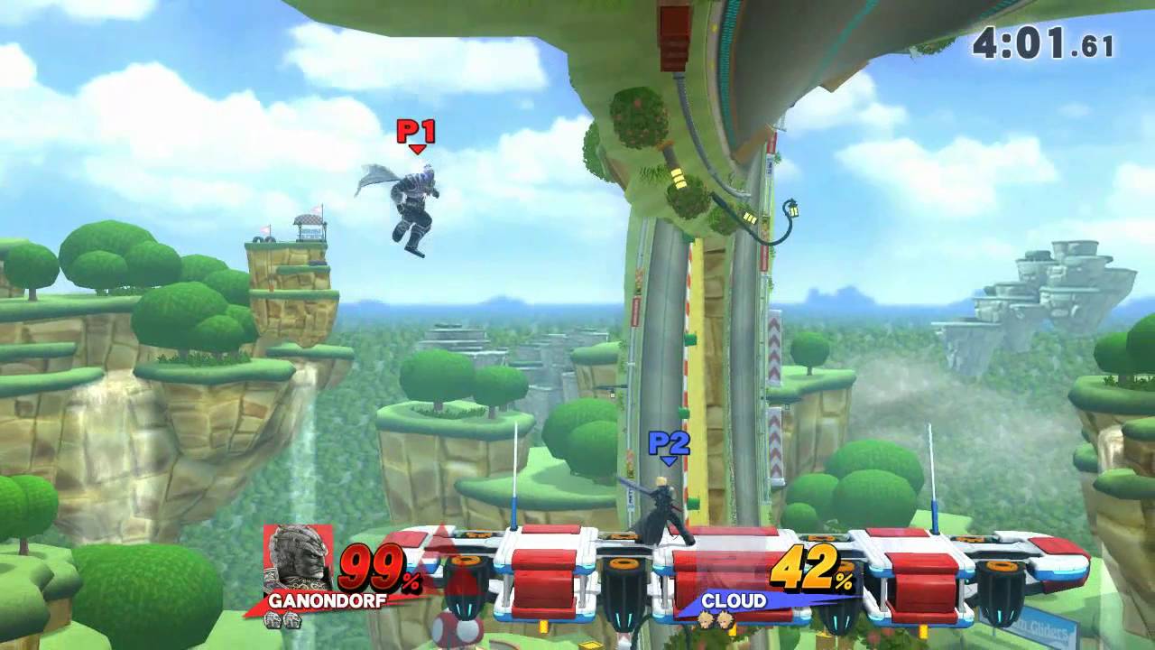Ganondorf vs Cloud. Warlock punch and up tilt KO - YouTube