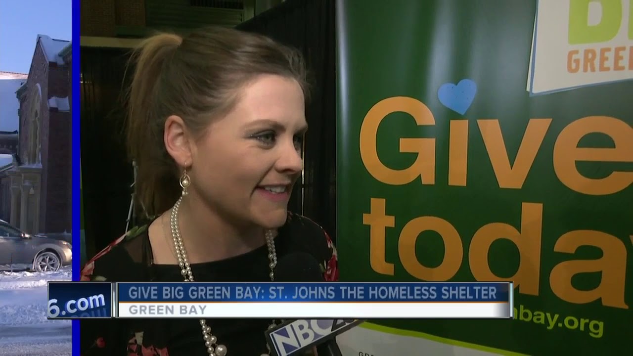 Give BIG Green Bay St. John's Homeless Shelter - YouTube