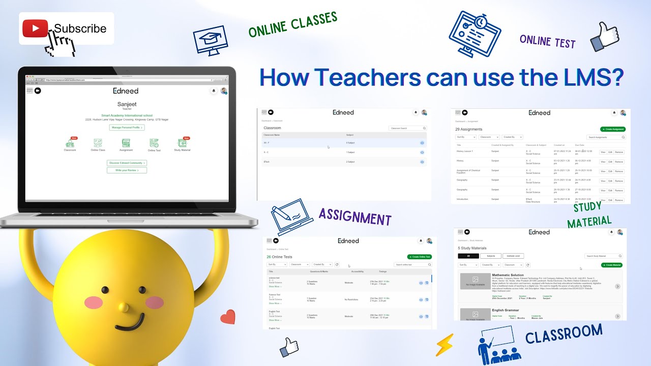 Teacher's - How to use LMS? | How LMS help in Online Classes | Best LMS ...