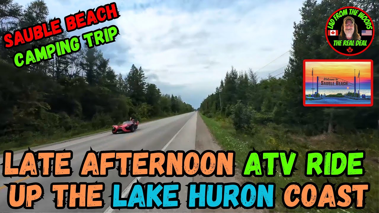 Late Afternoon ATV Ride Up The Lake Huron Coast - Part-1 - August 24th ...