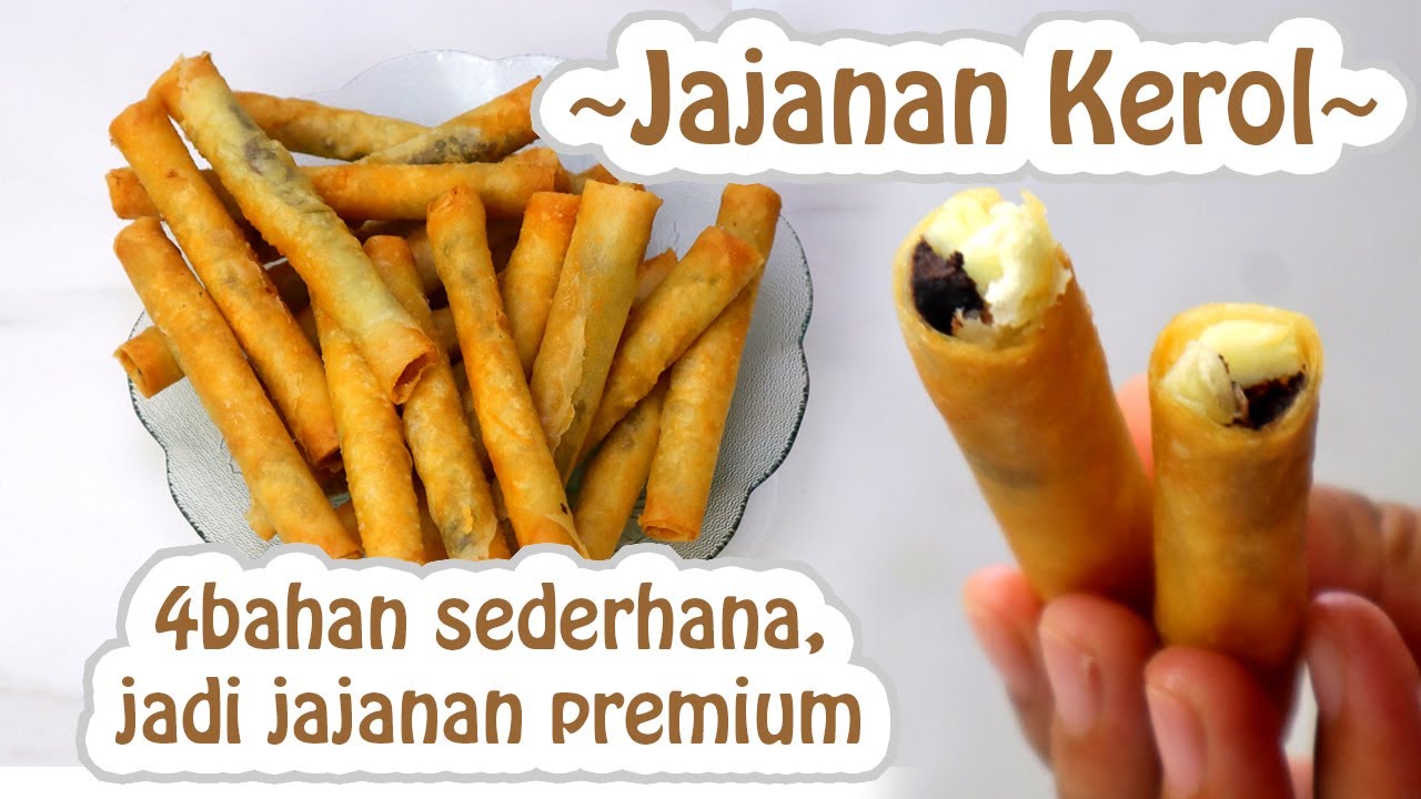 4 BAHAN SEDERHANA BISA JADI JAJANAN KUE SE ENAK INI !! JAJANAN KEROL ...