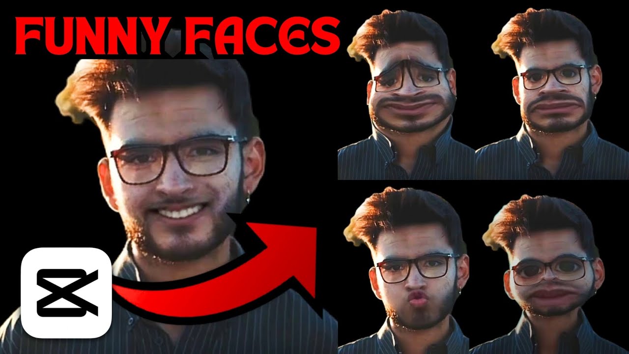 How To Make Funny Faces on Videos or Pictures in Capcut Mobile - YouTube
