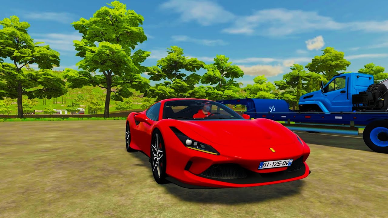 DRIVING FERRARI IN THE FARM! HARVESTING GRAPES WITH MINI TRACTORS OF ...