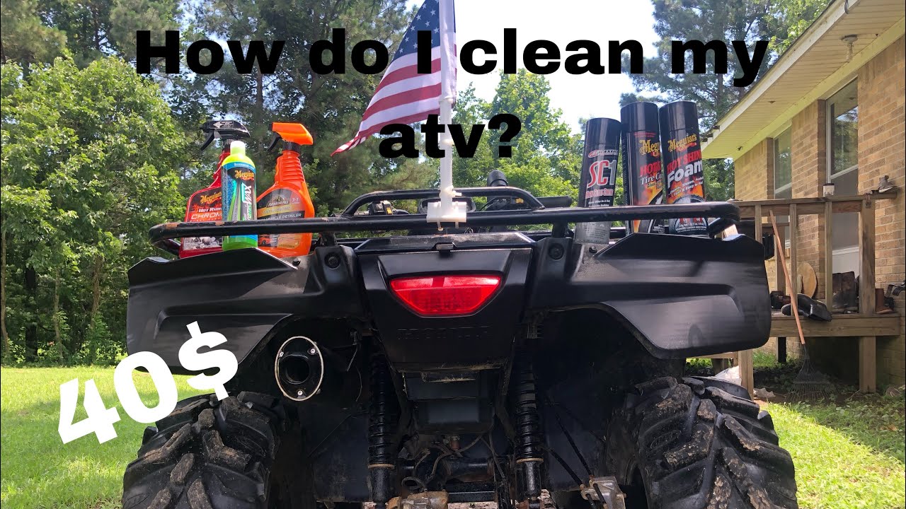 How I clean my four wheeler? - YouTube