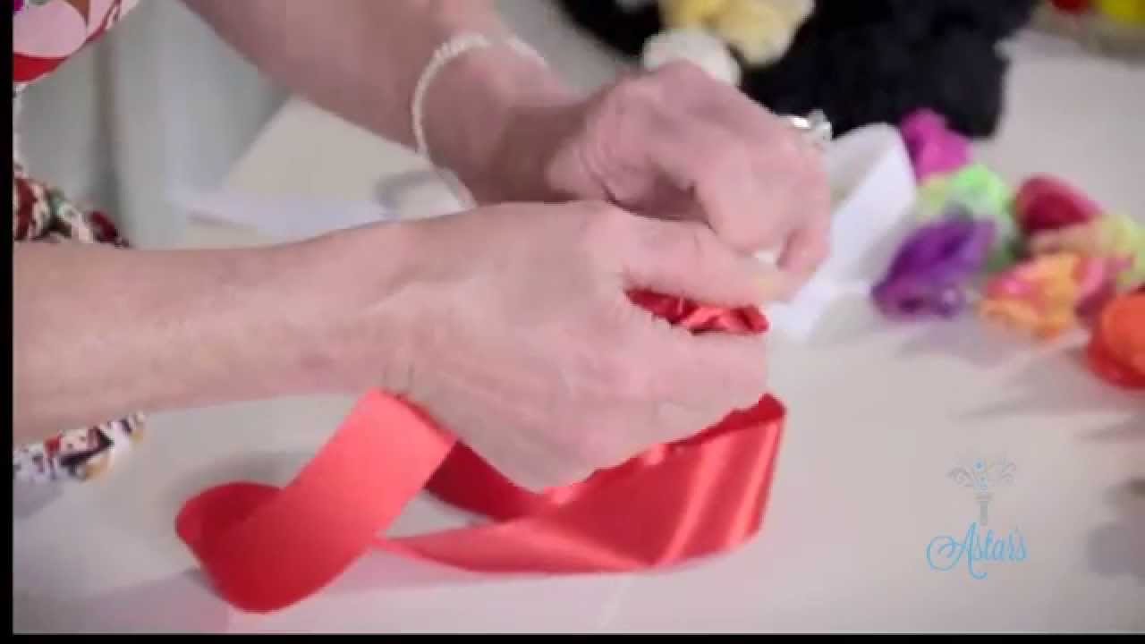 Arts & Crafts Tutorial: How to Make Ribbon Roses - YouTube