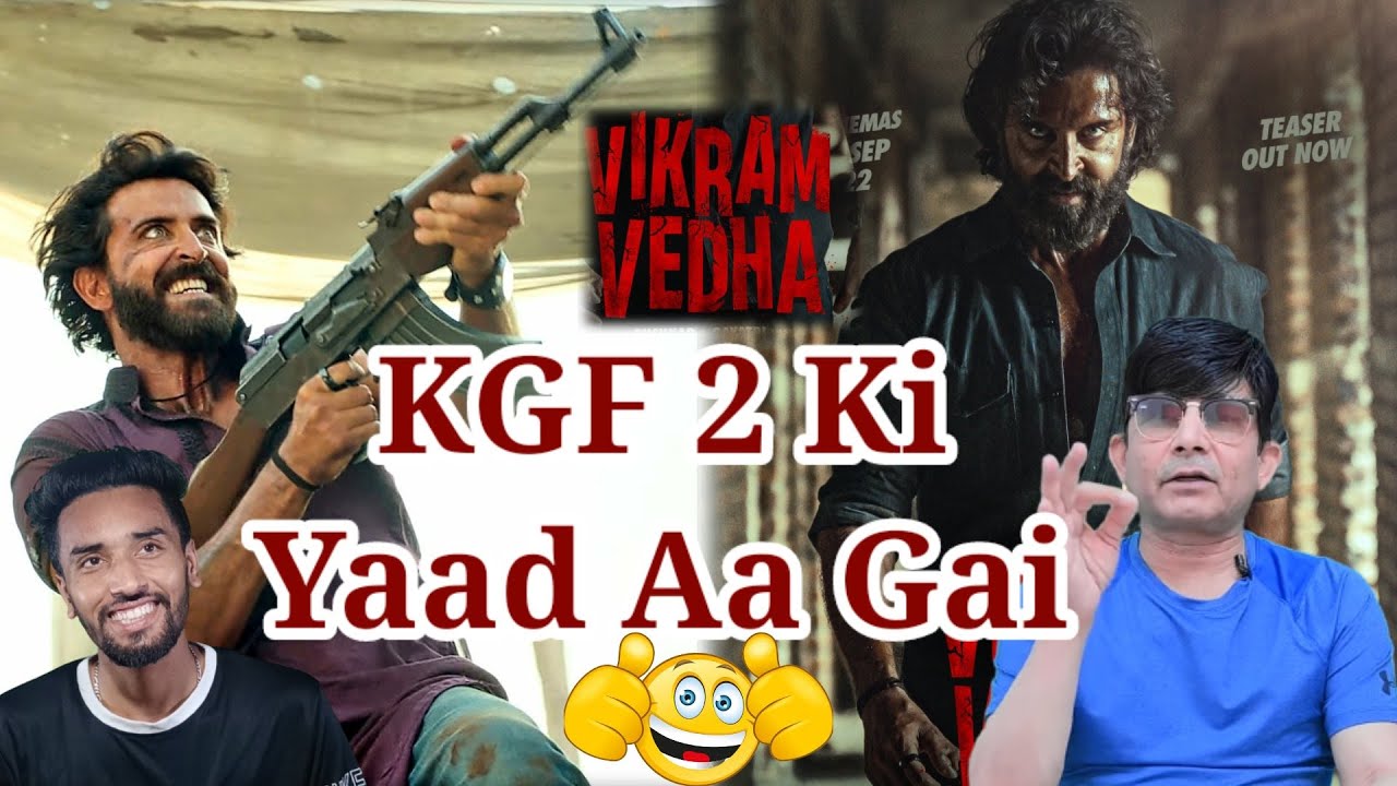 Vikram Vedha Teaser Review | KRK | Hrithik Roshan | Filmi Indian | Saif ...