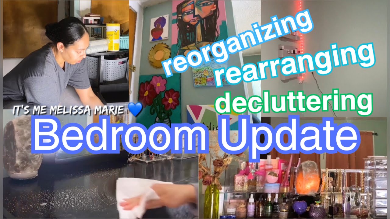 Bedroom Update | Declutter | Rearrange ️ It’s Me Melissa Marie 💙 - YouTube