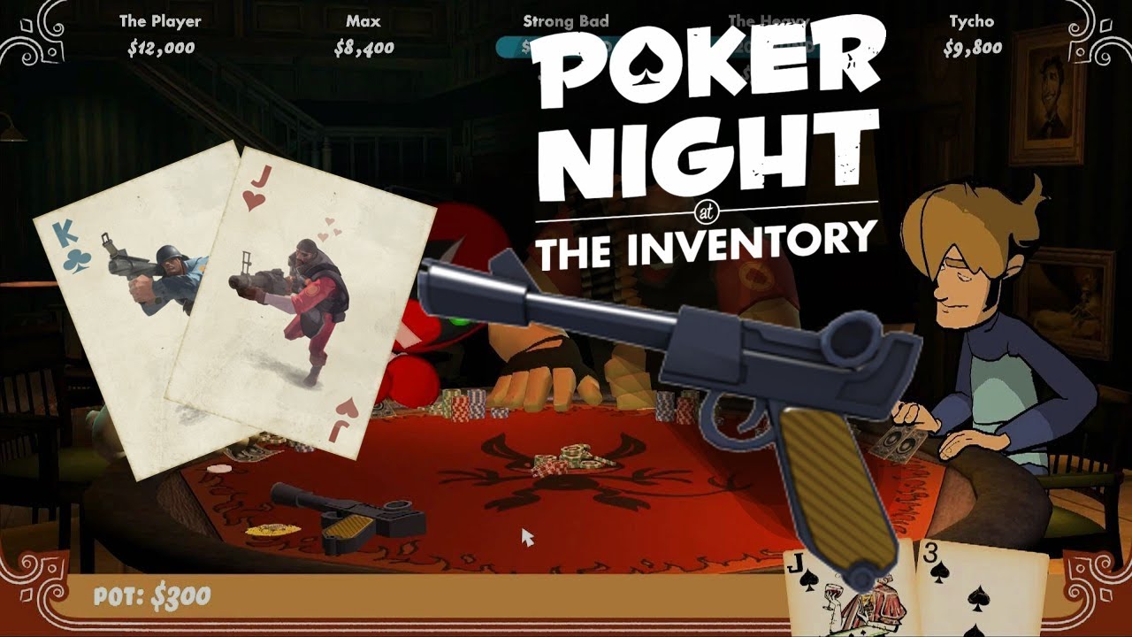 Winning max's gun and tf2 deck in poker night. - YouTube