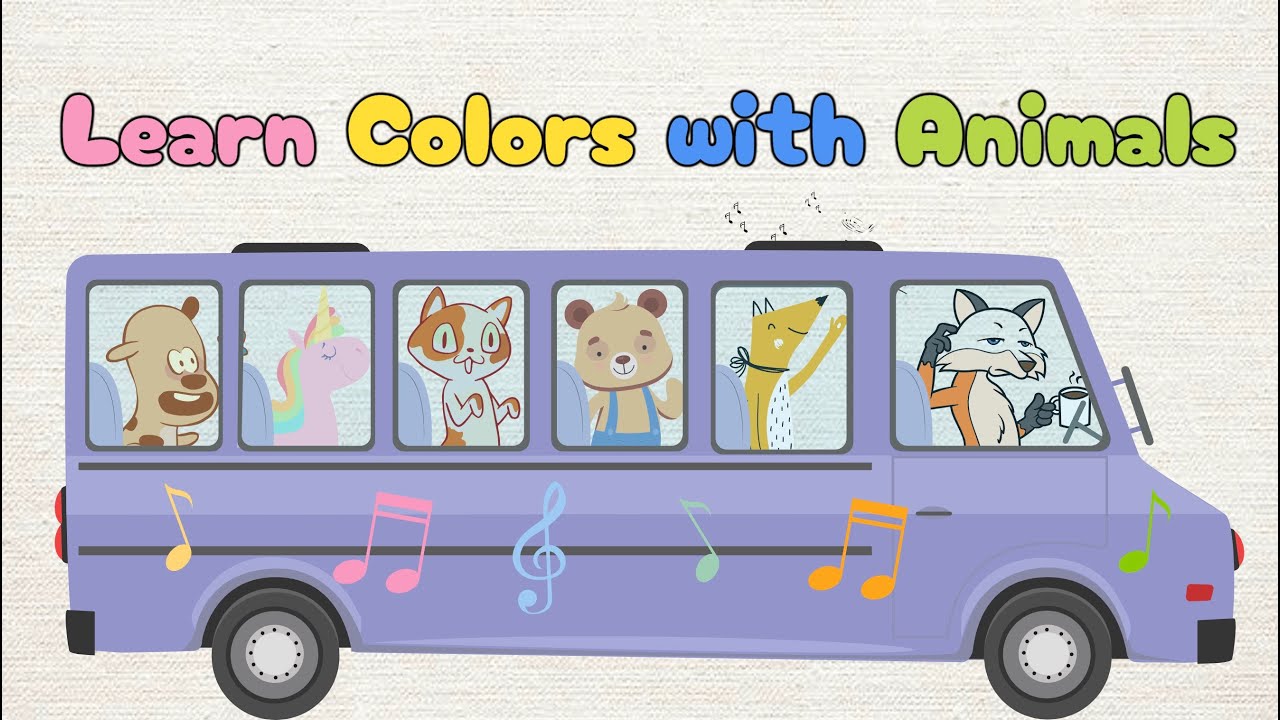 Learn Colors With Animals|Toddler Learning|Color song| nursery rhyme ...