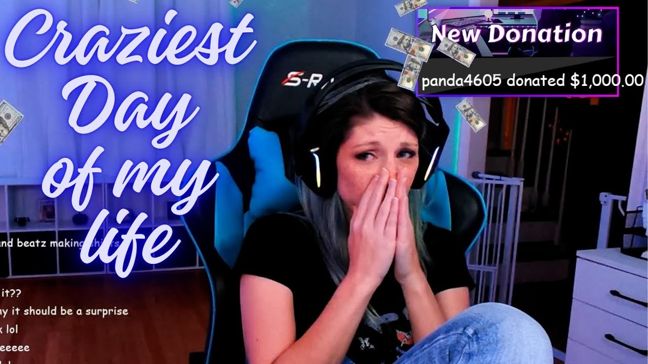 The support was so real! | Day in the life of a twitch streamer - YouTube