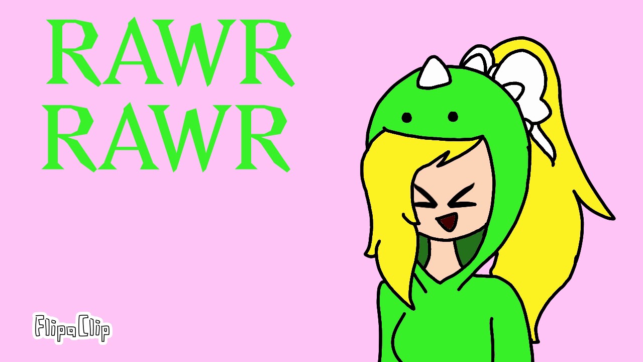 Dinosaurs go rawr meme (Collab with my sister ;w;) - YouTube