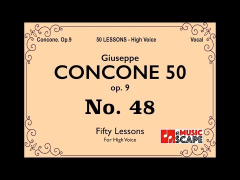 Concone 50, Op.9 No.48 (High Voice, 콘코네 고성용)