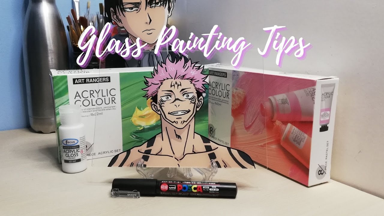 Yuji Itadori of Jujutsu Kaisen | Glass Painting tips + How to make skin ...