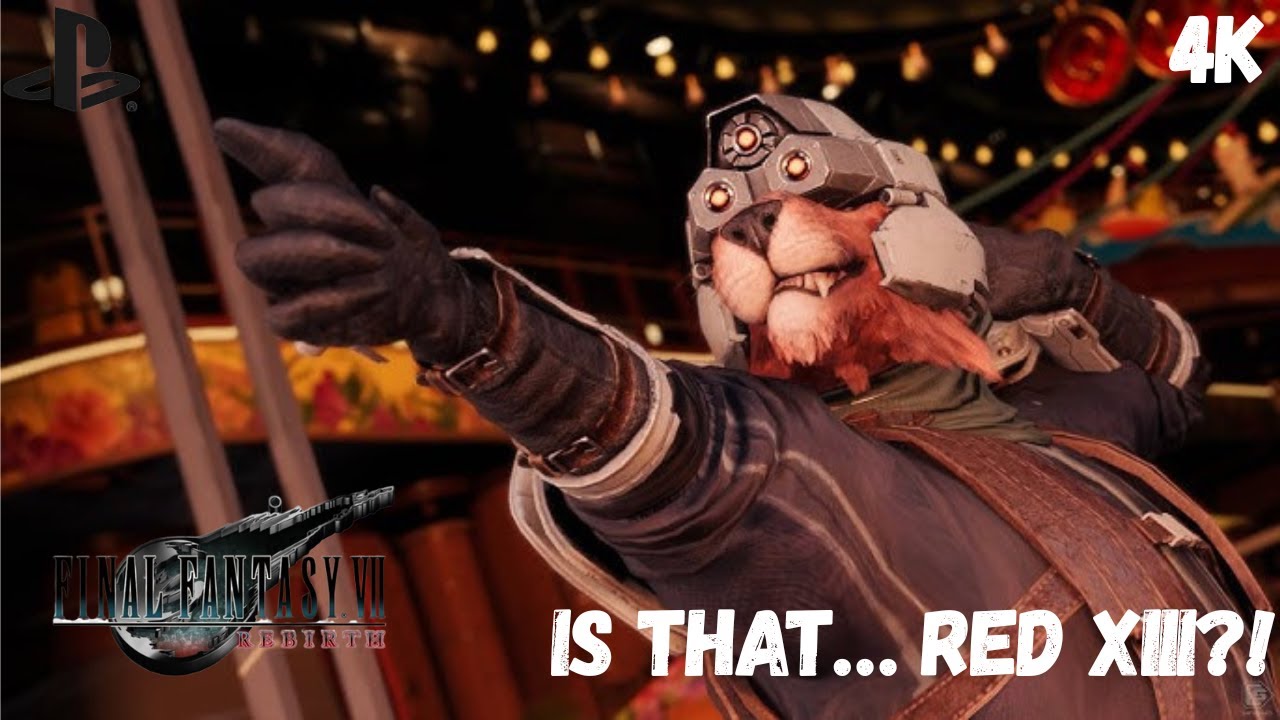 Final Fantasy VII Rebirth – Red XIII Disguise Scene (No Commentary ...