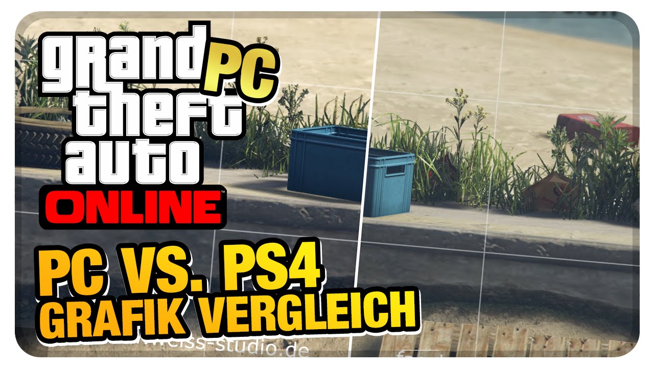 GTA 5 Pc Vs PS4 Graphics Comparison PS4 vs. PC (Normaler PC ...