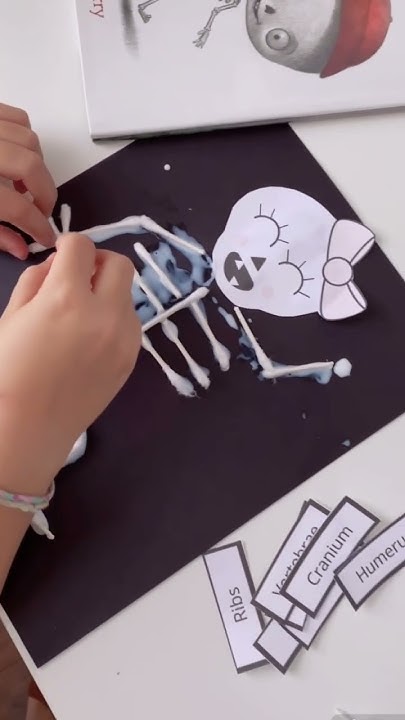 Easy Halloween crafts for kids - Skeleton bones craft - educational ...