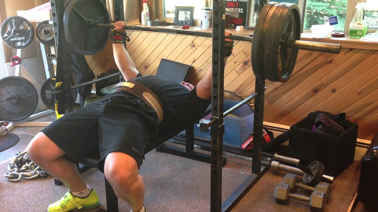 405 Lb/185 Kg Raw Bench Press PR! - YouTube