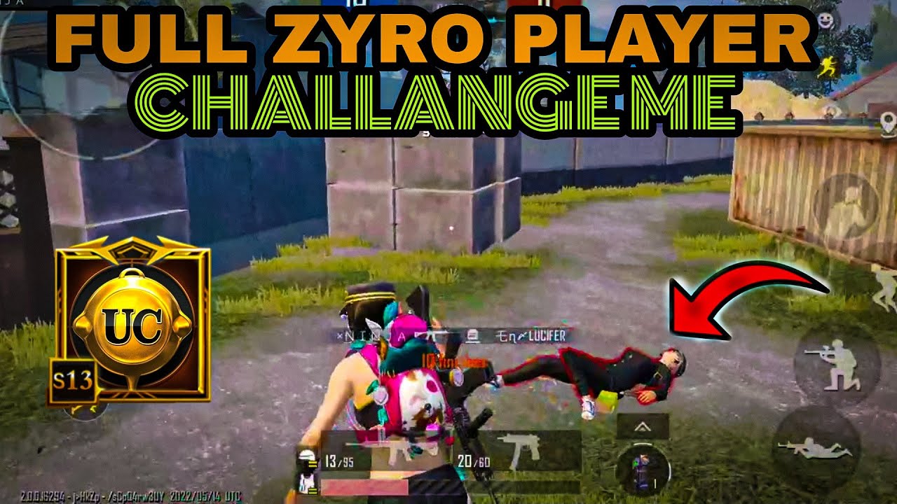 FULL ZYRO PLAYER CHALLANGE ME 🥵 - YouTube