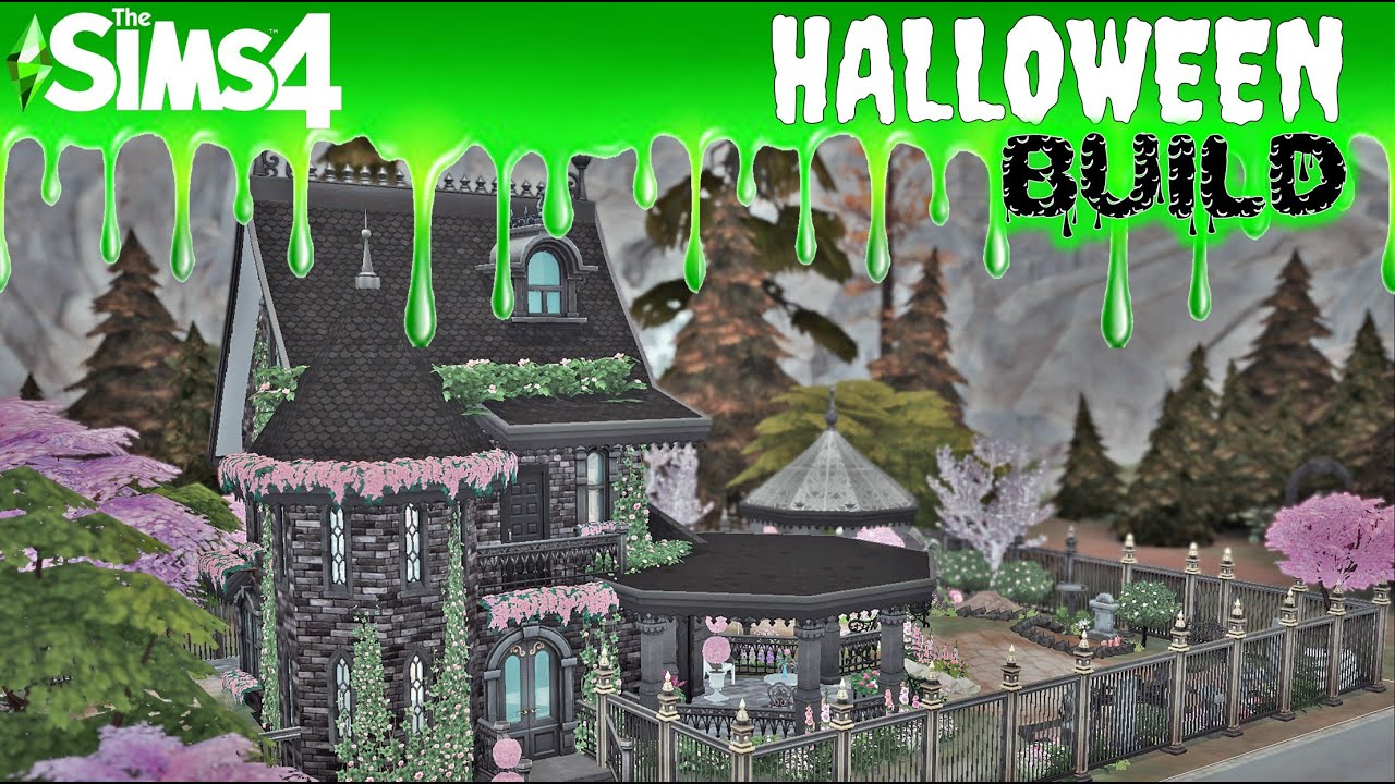 The Sims 4 Speedbuild: Halloween build for a vampire! - YouTube
