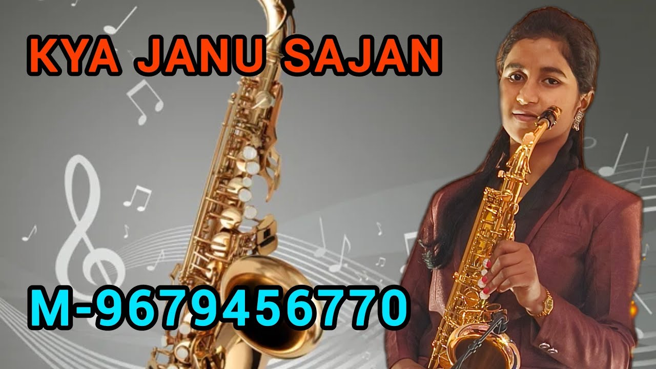 Ladies saxophone player PALAK Play saxophone instrumental music ...