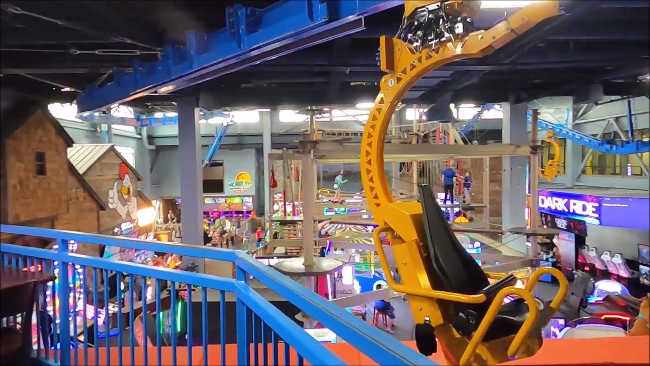 Wilderness at the Smokies' Indoor Suspended Coaster - Rocky Top Glider ...