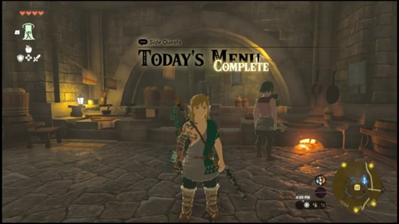 The Legend of Zelda: Tears of the Kingdom - Today's Menu (Side Quest ...