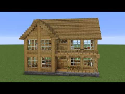 Minecraft - How to build a Big Wooden Mansion