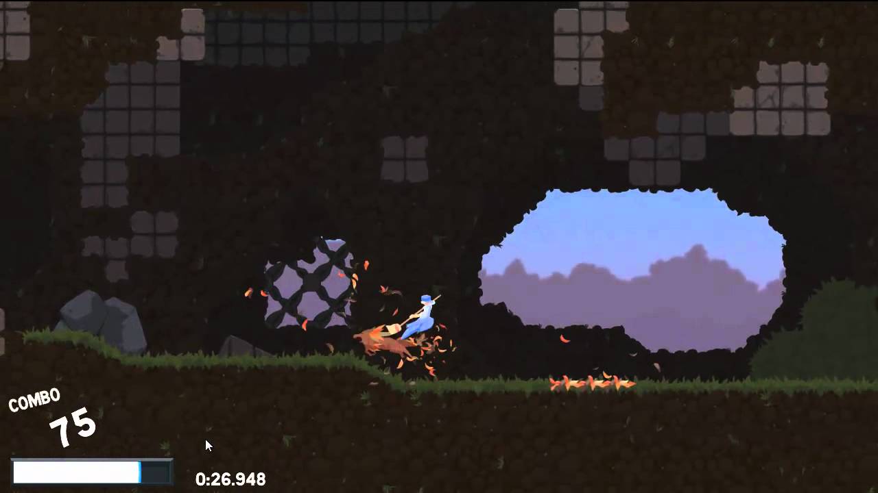 Dustforce [PC] Firefly Forest Speed Run - YouTube