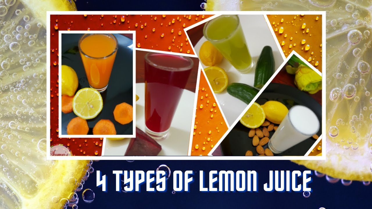 FOUR TYPES OF LEMON JUICE / 4 തരം ലെമൺ ജ്യൂസ് - SHORT - YouTube