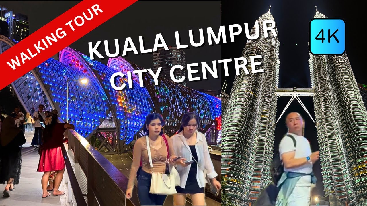 Walking around Kuala Lumpur City Centre | Saloma Link Bridge | Suria ...