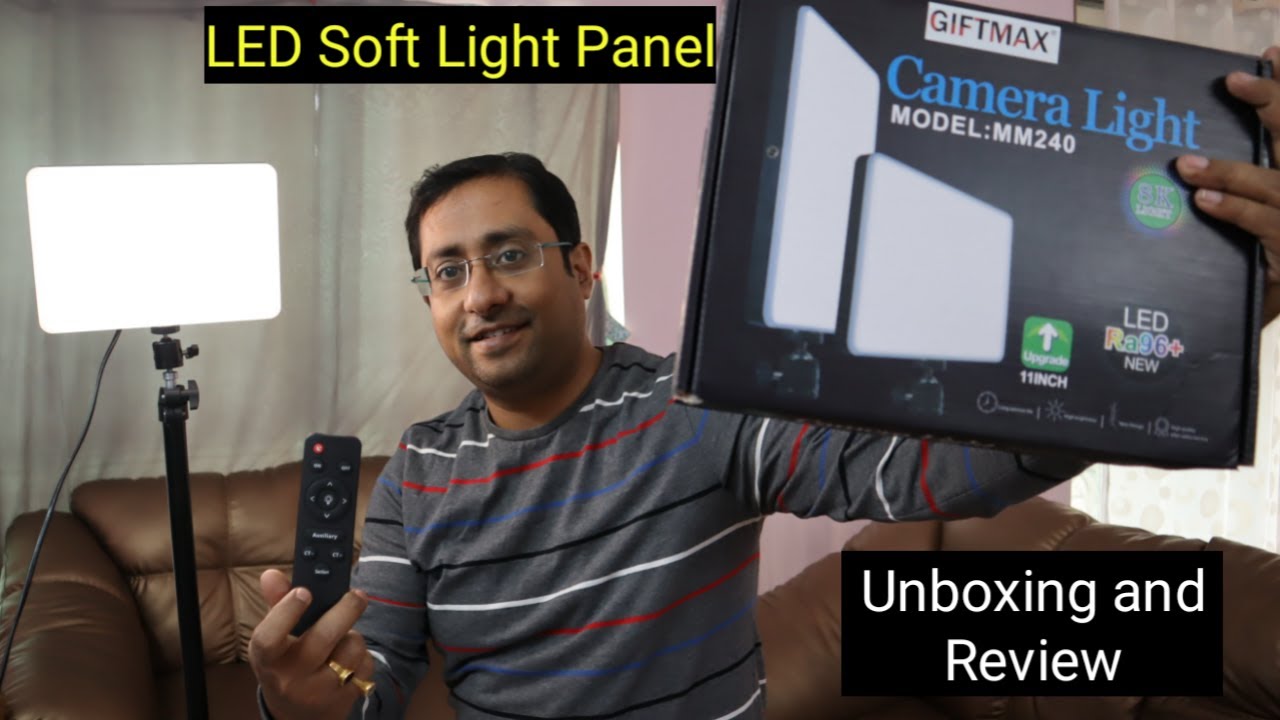 How to Setup a Giftmax Led Soft Light Panel in Under 5 Minutes - YouTube