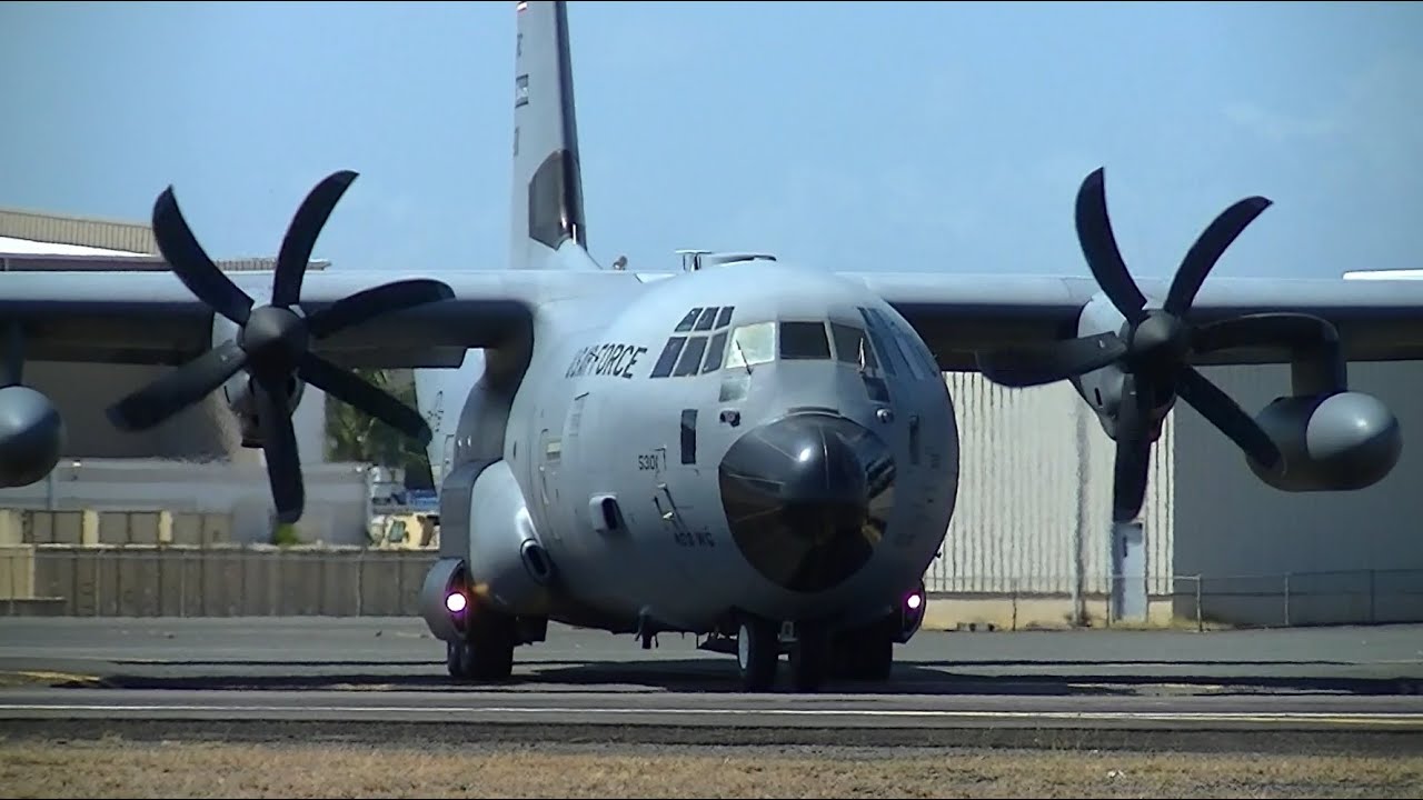 TJIG Spotting: USAF WC-130 Hurricane Hunter Takeoff! - YouTube