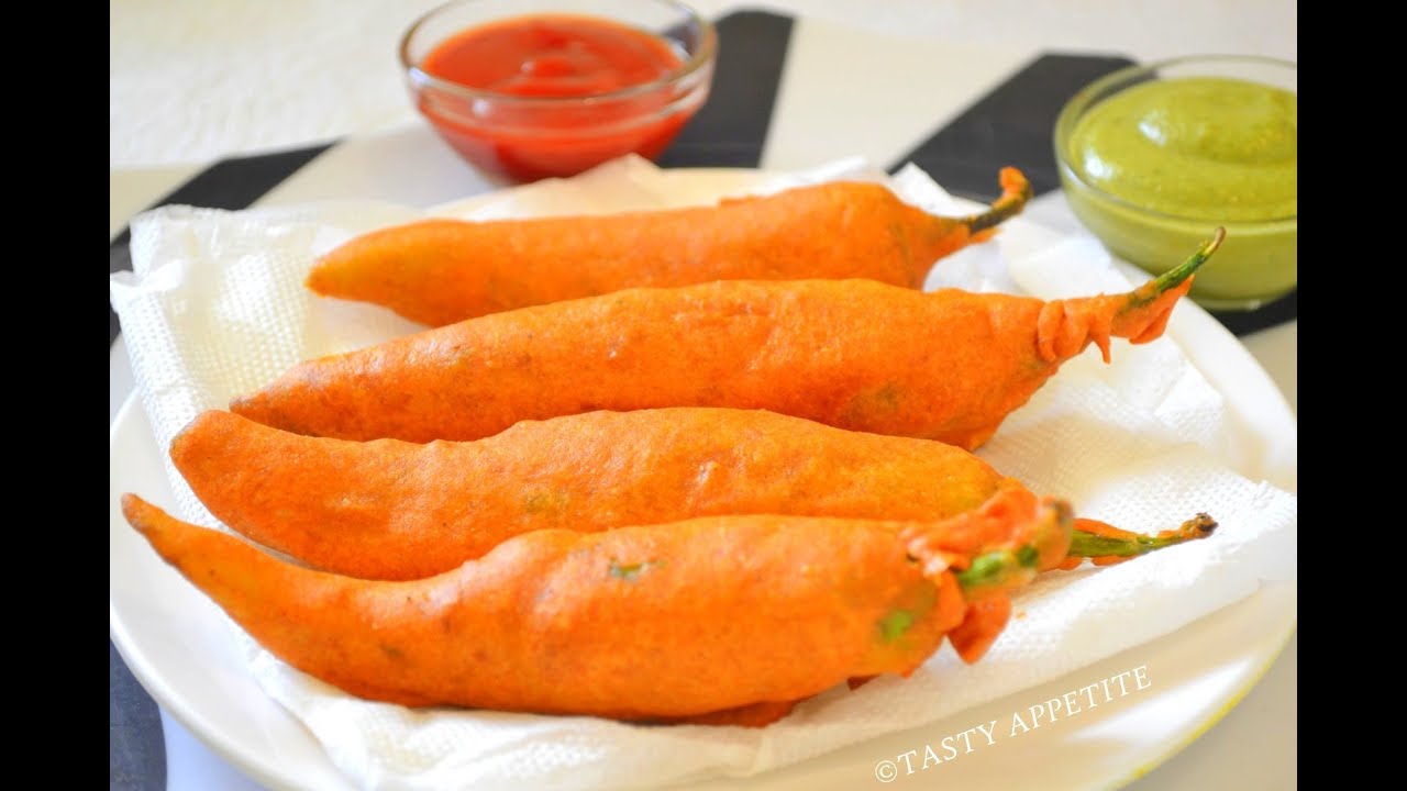 Milaga Bajji | Chilli Bajji | Teatime Snack Recipes - YouTube