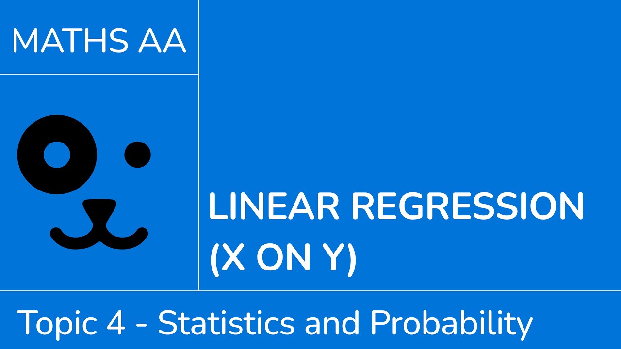 Linear regression of x on y [IB Maths AA SL/HL] - YouTube