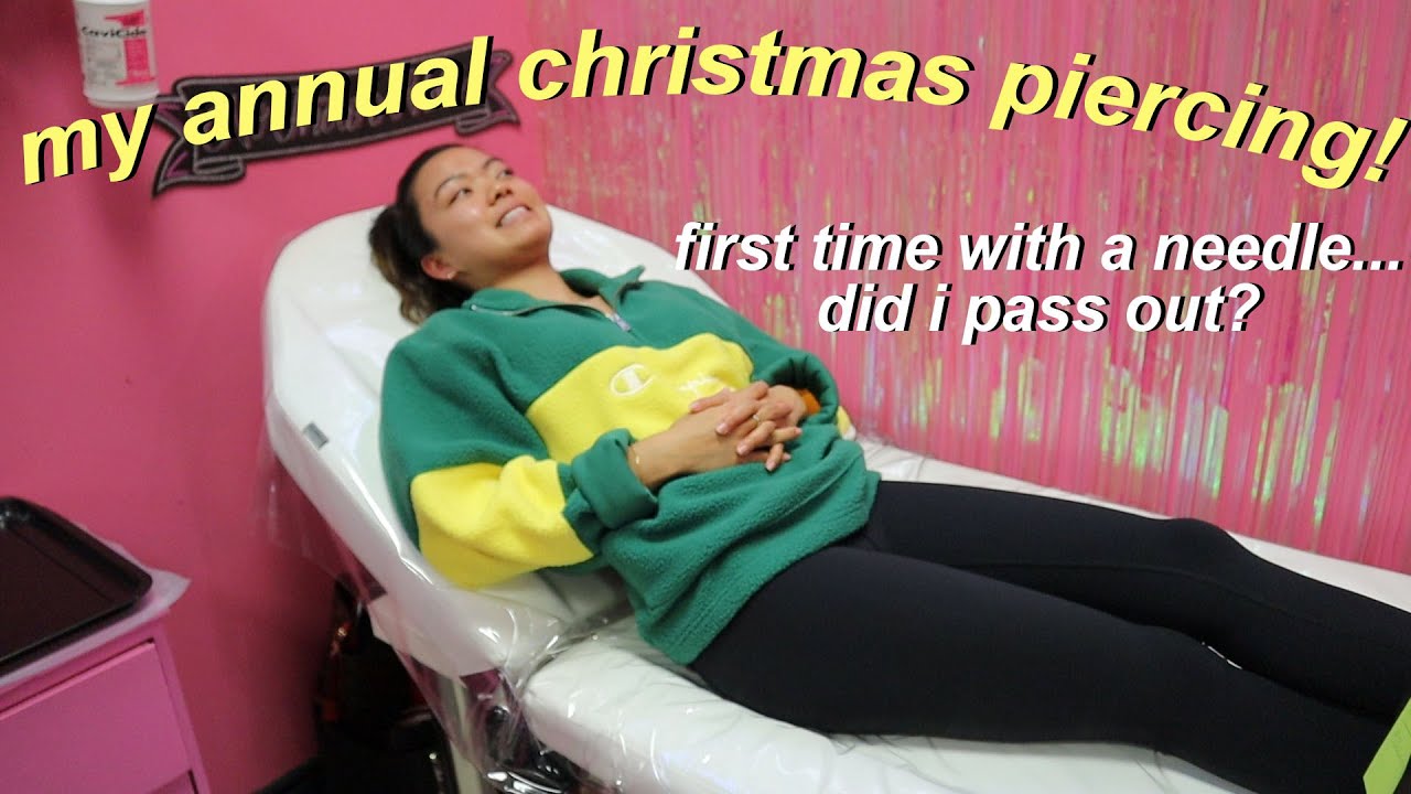 GETTING MY ANNUAL CHRISTMAS PIERCING - YouTube