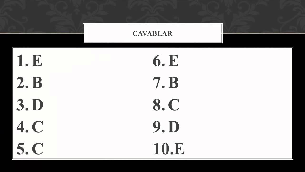 test 1 cavab - YouTube