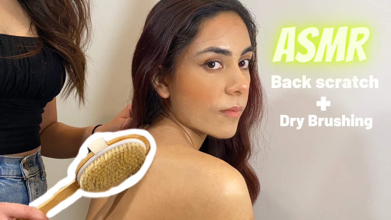 ASMR Back scratch & soothing Dry Brushing sounds on abbey (No talking ...